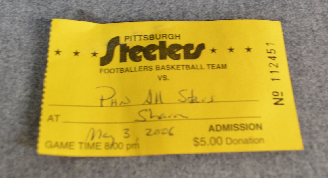 Pittsburgh Steelers ORGINAL Autographed Football With 6 - Etsy