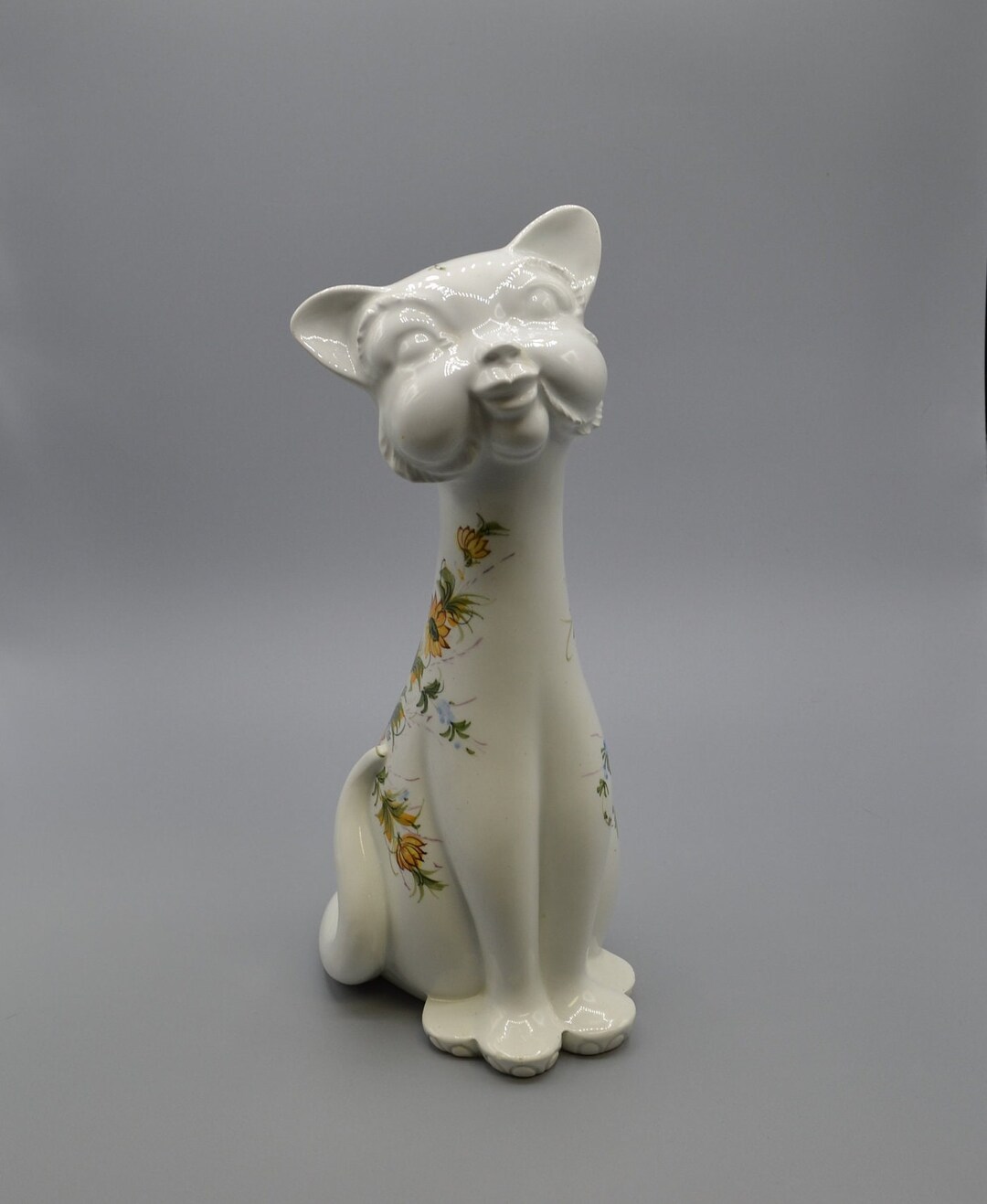 Tall Italian Vintage Made in Italy Ceramic Pottery Cat Kitten Kitty ...