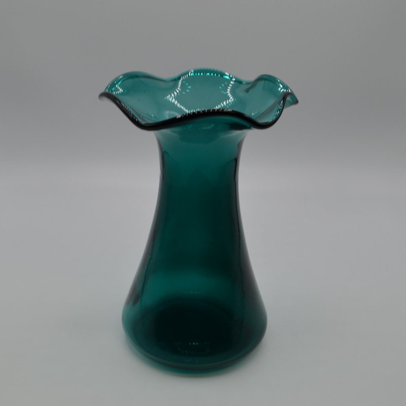 Teal Flower Vase - Etsy