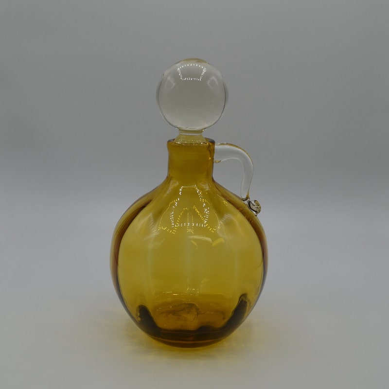Blenko Amber Decanter - Etsy