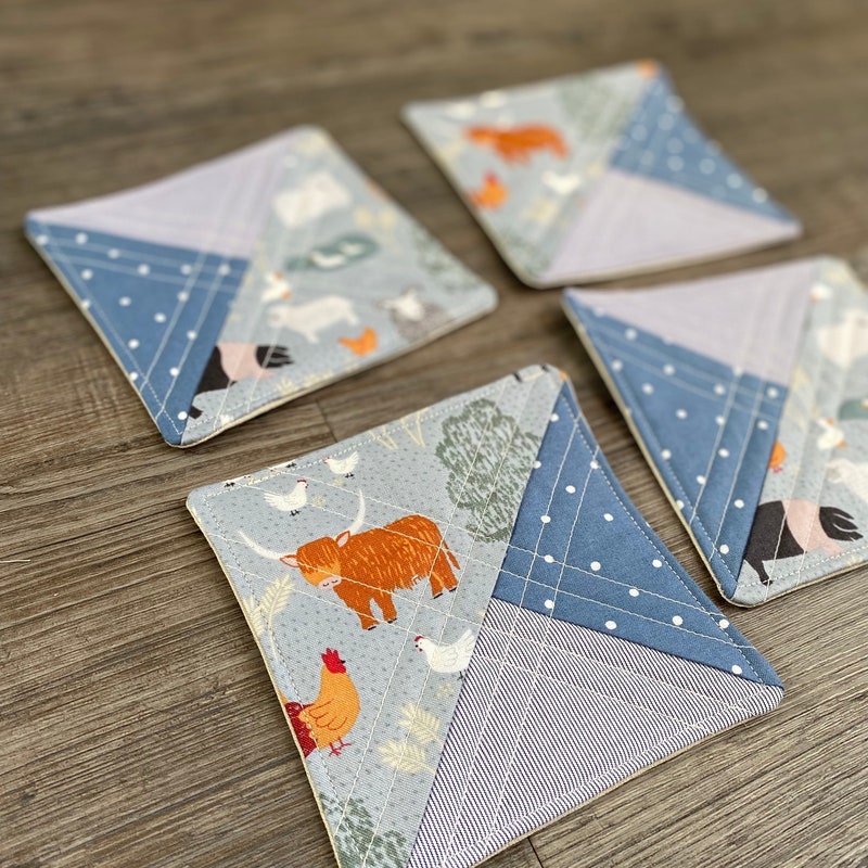 Quilted Coasters - Etsy