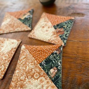 Quilted Fabric Coasters - Set of 4 - Etsy