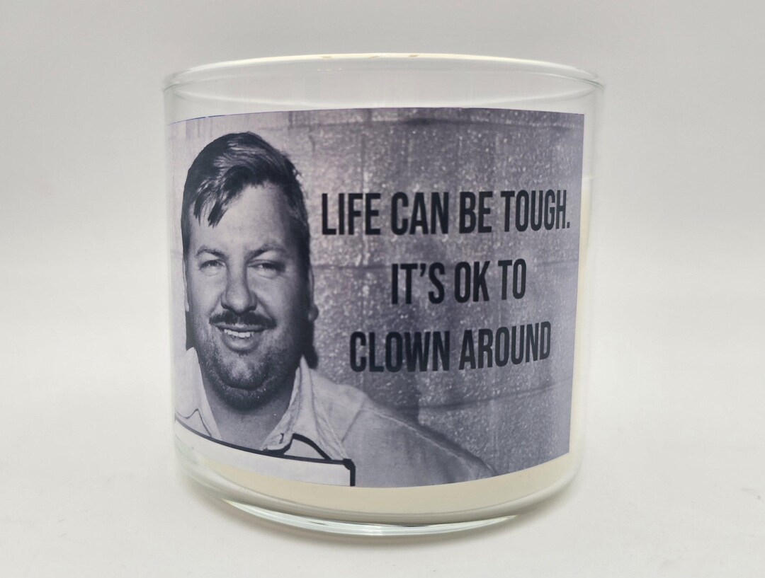 Clown Around John Wayne Gacy Funny Adult Glass Jar 14oz 3 Wick Candle - Etsy