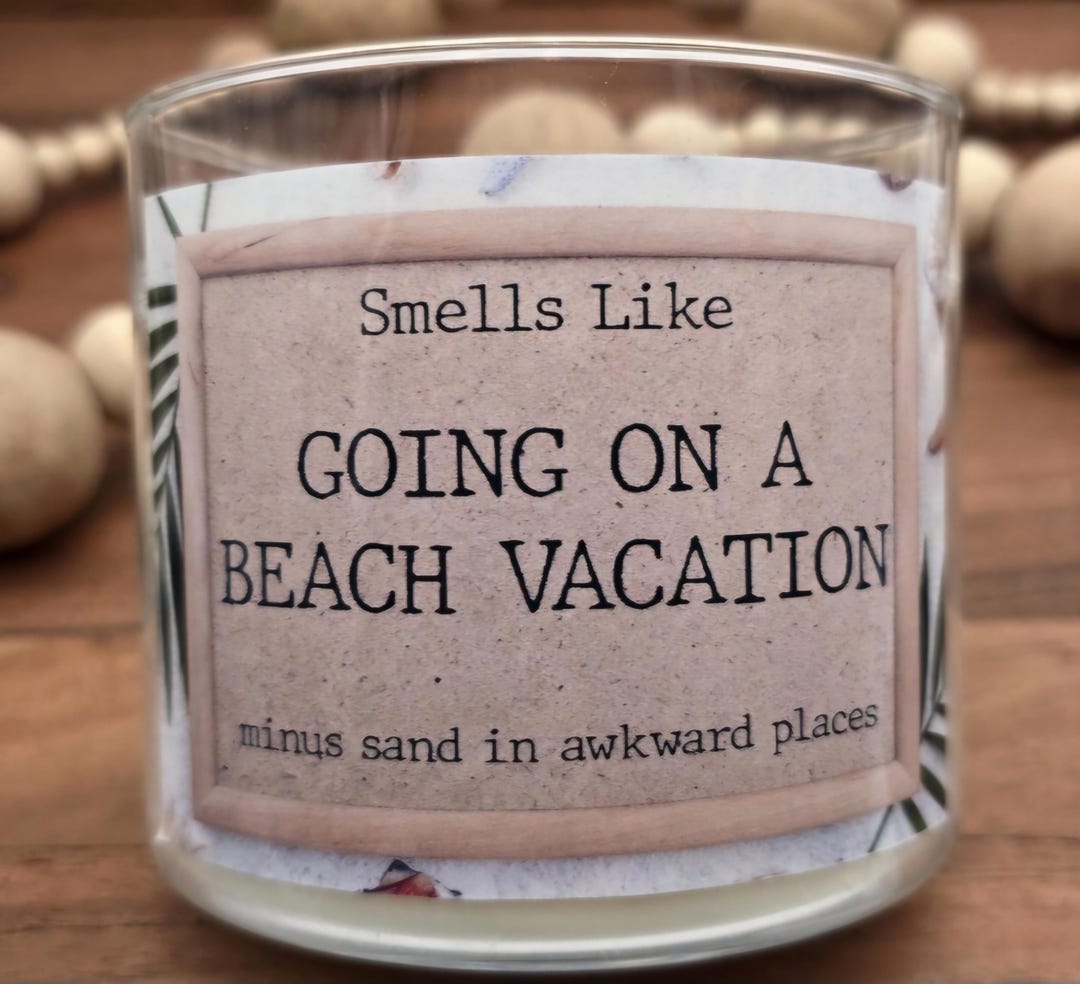 Going on A Beach Vacation Minus Sand in Awkward Places Funny Glass Jar ...