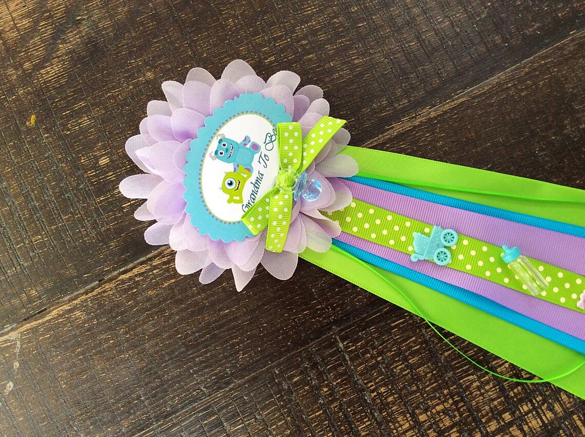 One monsters inc baby shower grandma pin-Monsters inc baby | Etsy