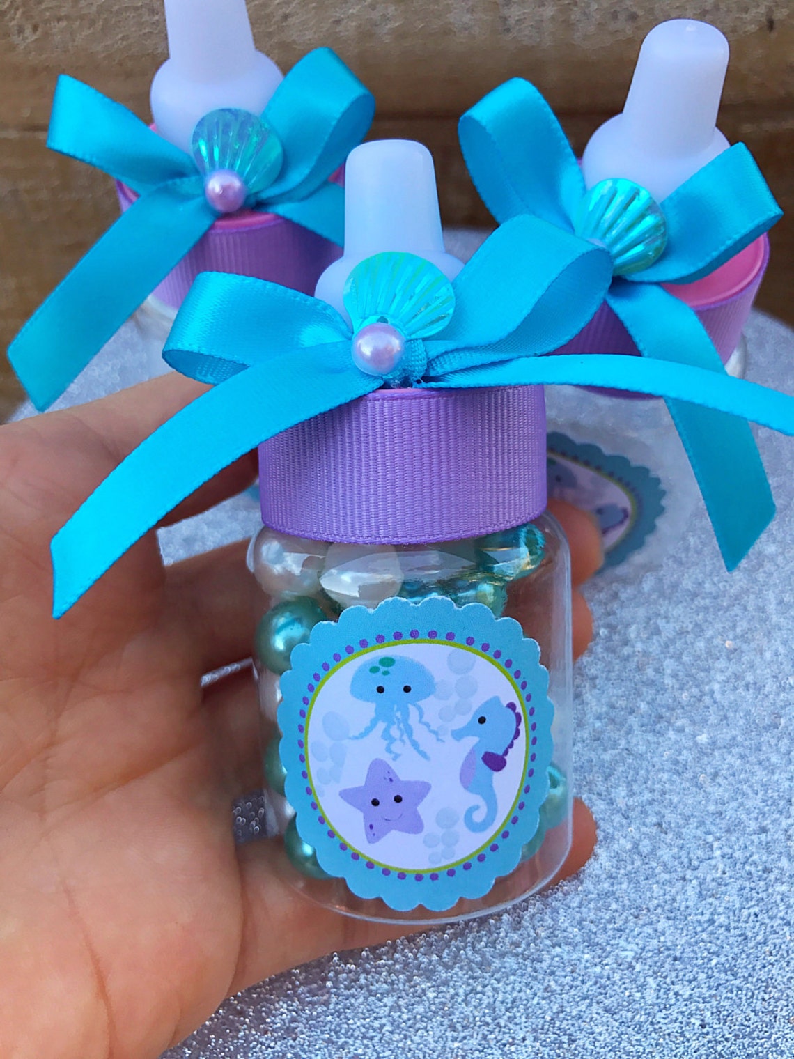 12 Turquoise and Purple Baby Shower Under the Sea Baby - Etsy