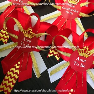 6 Little Prince Baby Shower Pins- Little Prince Corsage-royal Prince ...