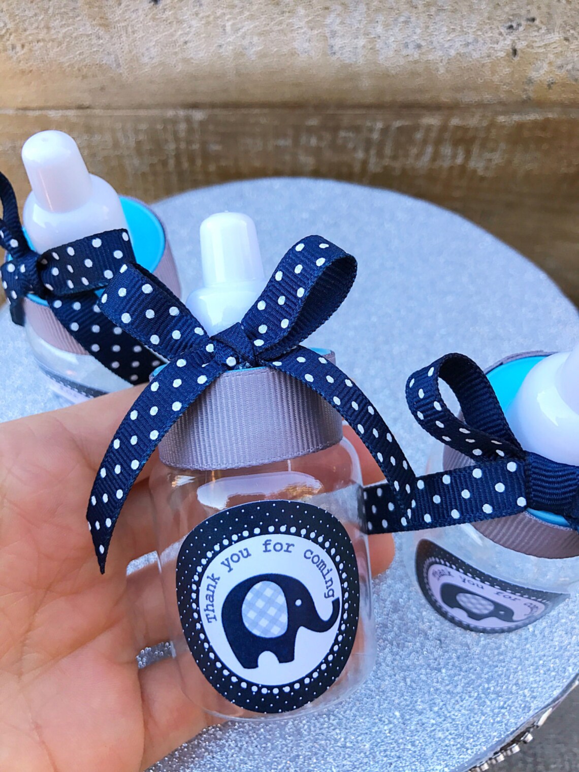 Baby Elephant Navy and Grey Baby Elephant Baby Shower Blue | Etsy