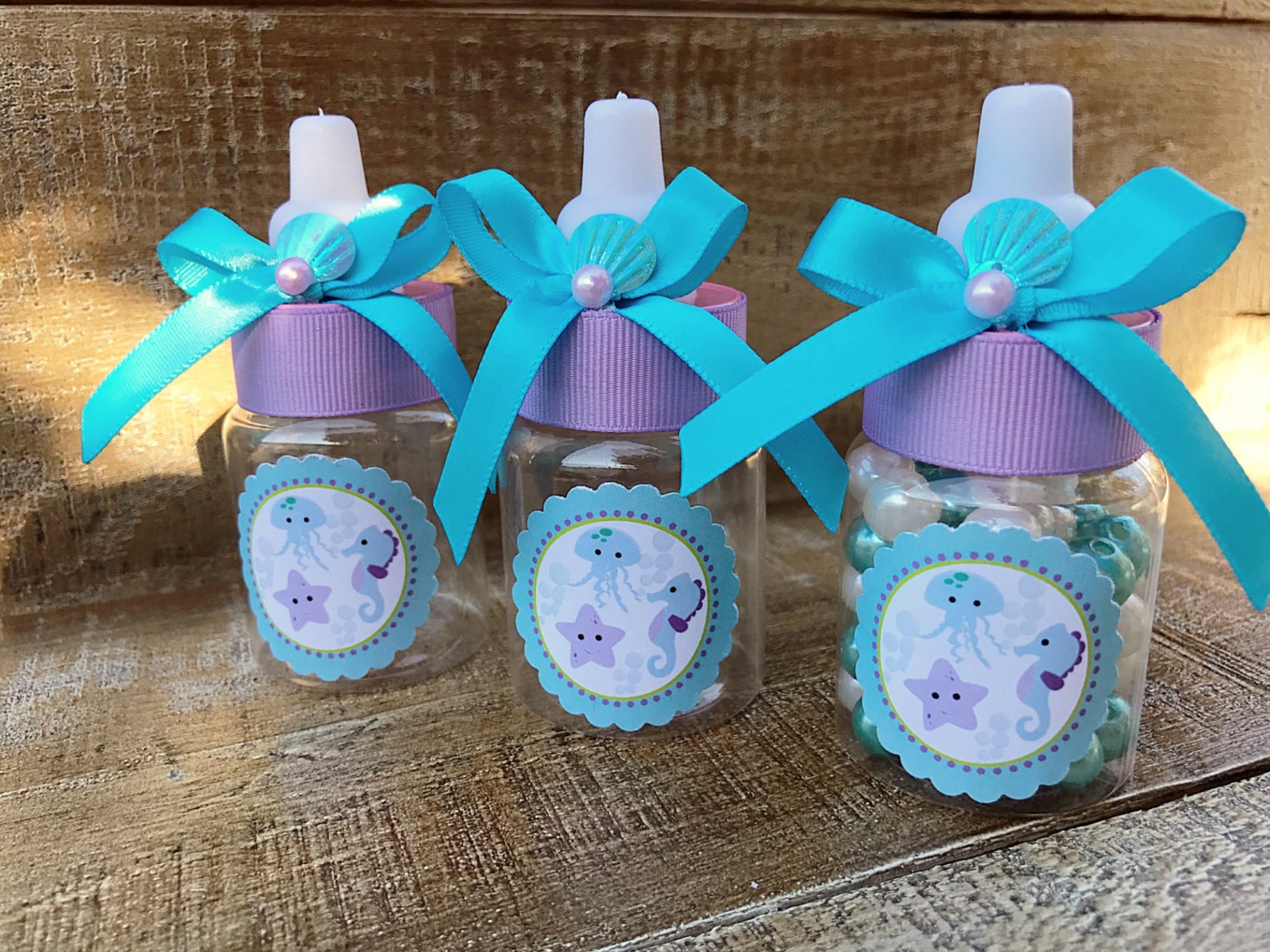 12 Turquoise and Purple Baby Shower Under the Sea Baby - Etsy