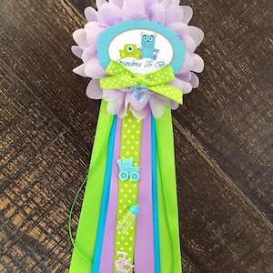 One Monsters Inc Baby Shower Grandma Pin-monsters Inc Baby - Etsy