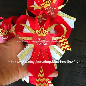 6 Little Prince Baby Shower Pins- Little Prince Corsage-royal Prince ...