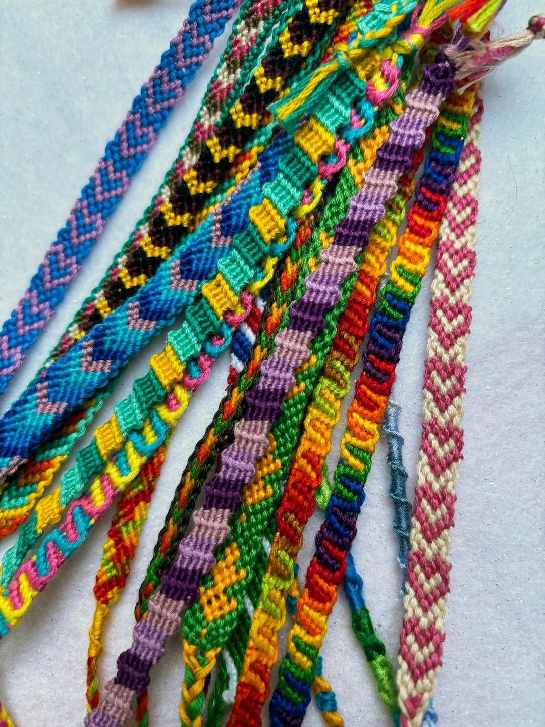 Embroidery Floss Friendship Bracelets: Custom Colors Available - Etsy