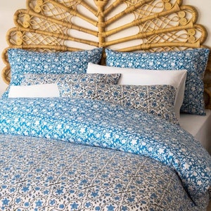 Beautiful Block Printed Quilt/duvet/doona Cover Set Double - Etsy