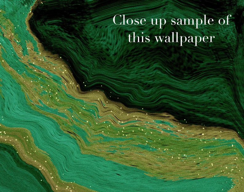Buy Green and Gold Marble Desktop Wallpaper Computer Wallpaper Digital ...
