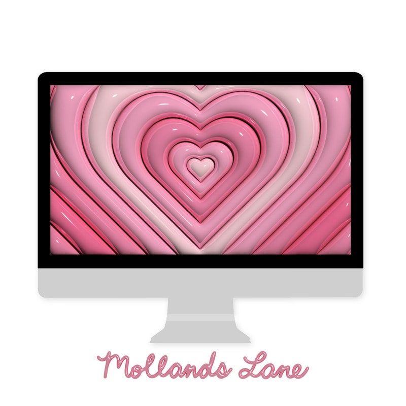 Preppy Heart Wallpaper - Etsy