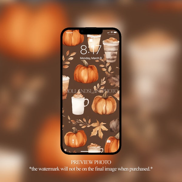 Pumpkin Spice Wallpaper - Etsy