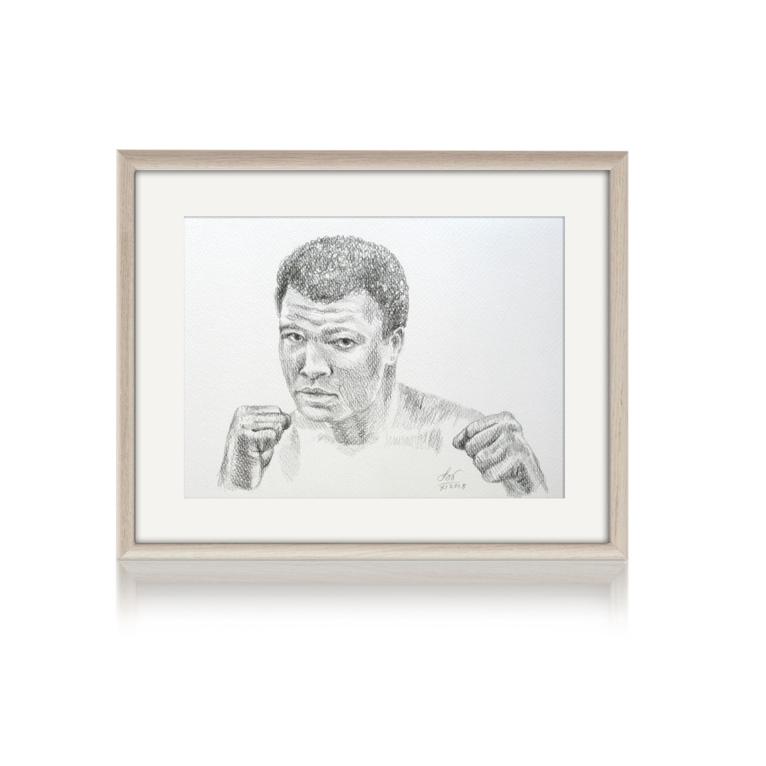 Muhammad Ali Original Artwork Drawing boxing Sports Legends - Etsy