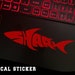 Shark Word Art, Silhouette, Vinyl Decal Sticker - Etsy