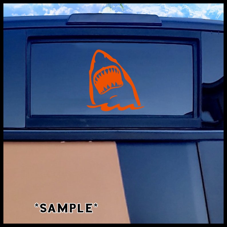 Shark Jaws Shark Teeth Vinyl Decal Sticker - Etsy