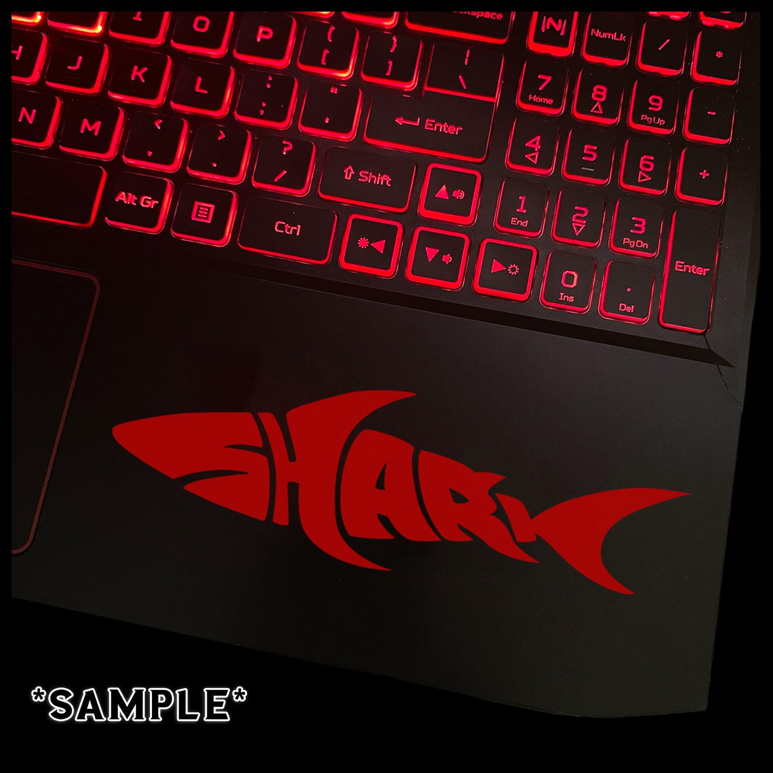 Shark Word Art, Silhouette, Vinyl Decal Sticker - Etsy