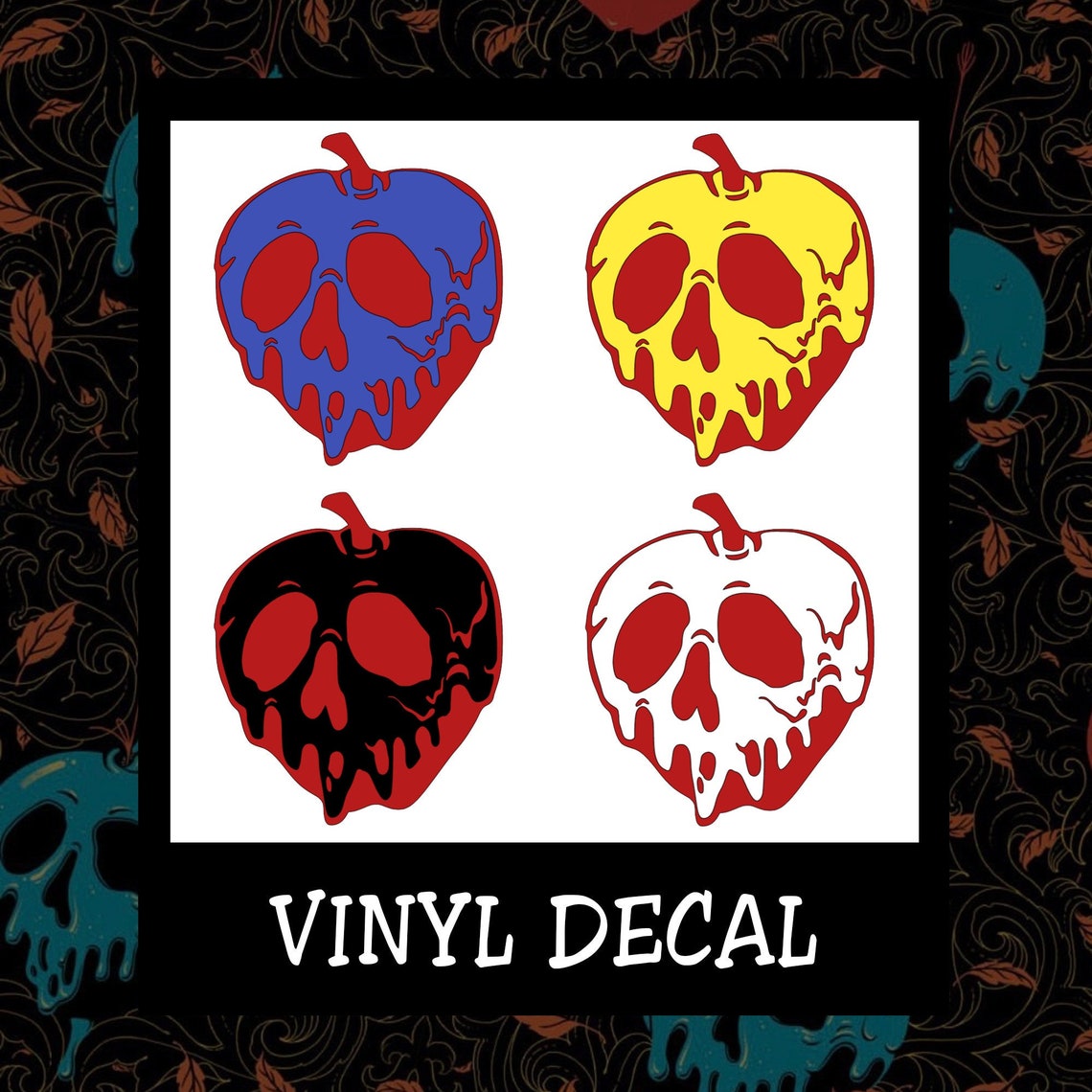 Poison Apple Vinyl Decal Sticker - Etsy