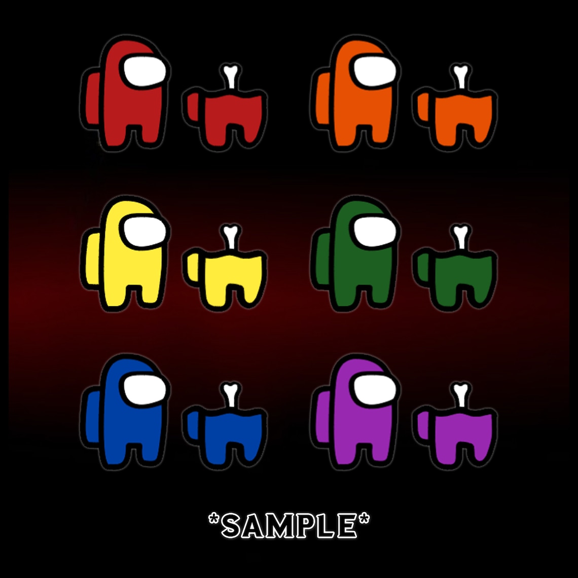 Among Us Inspired, Impostor, Crewmate, Gamer, Vinyl Decal Set - Etsy