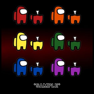 Among Us Inspired, Impostor, Crewmate, Gamer, Vinyl Decal Set - Etsy