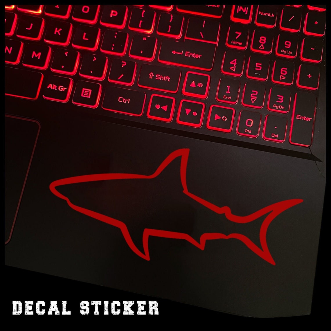Shark Outline Vinyl Decal Sticker - Etsy