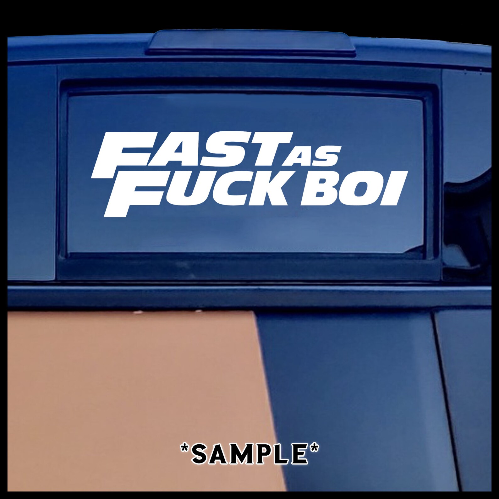 Fast as F Boi Funny Tiktok Meme Car Vinyl Decal Sticker - Etsy