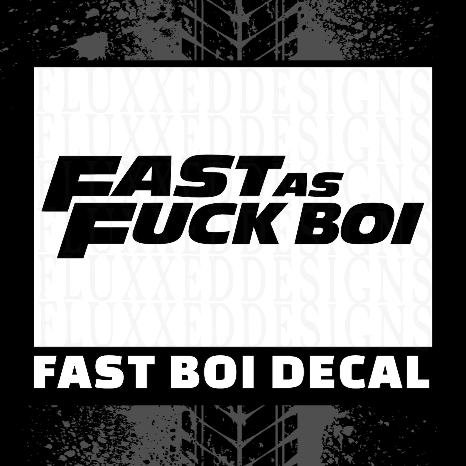 Fast as F Boi Funny Tiktok Meme Car Vinyl Decal Sticker - Etsy