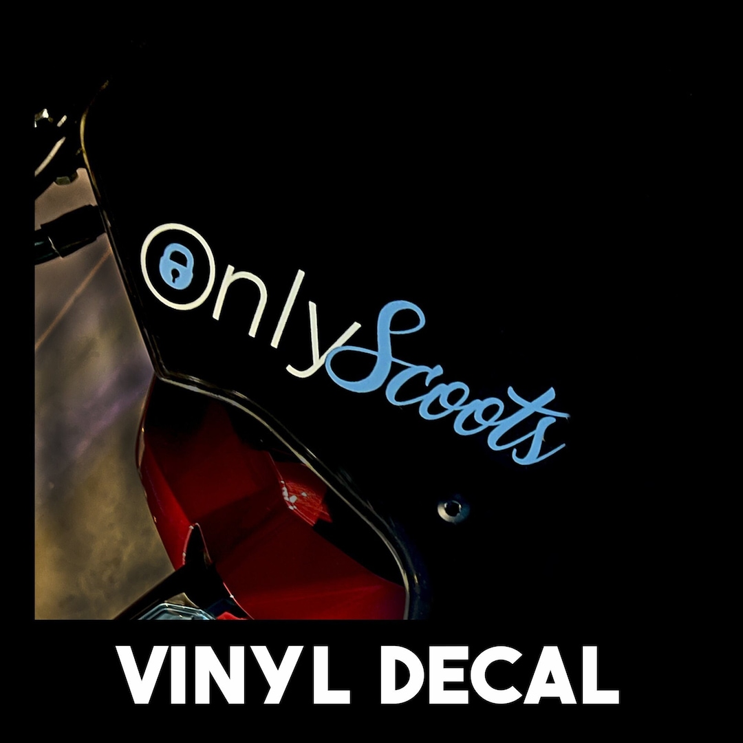Only Scoots, Funny Motorcycle, Scooter, Moped, Vinyl Decal Sticker - Etsy