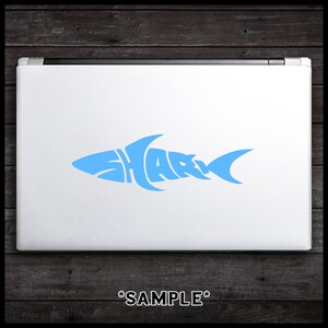 Shark Word Art, Silhouette, Vinyl Decal Sticker - Etsy