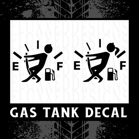 Gas Tank Lid Funny Car Truck Vinyl Decal Sticker | Etsy