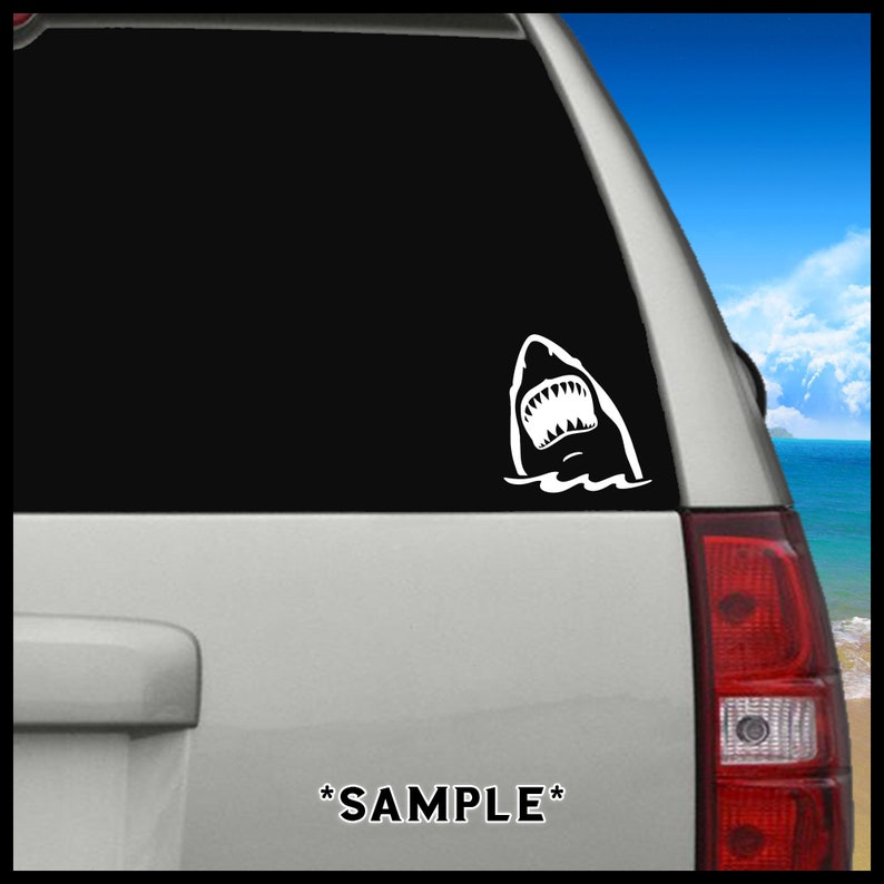 Shark Jaws Shark Teeth Vinyl Decal Sticker - Etsy