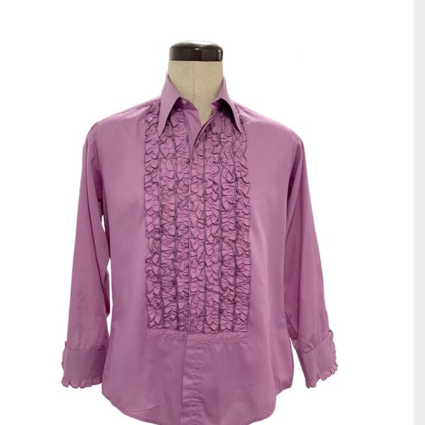 Ruffled Tuxedo Shirt - Etsy