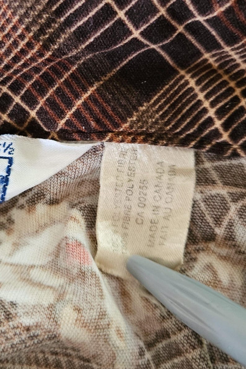 1970s Sear's the Mens Store Polyester Shirt | 70s Floral Print | Size L ...