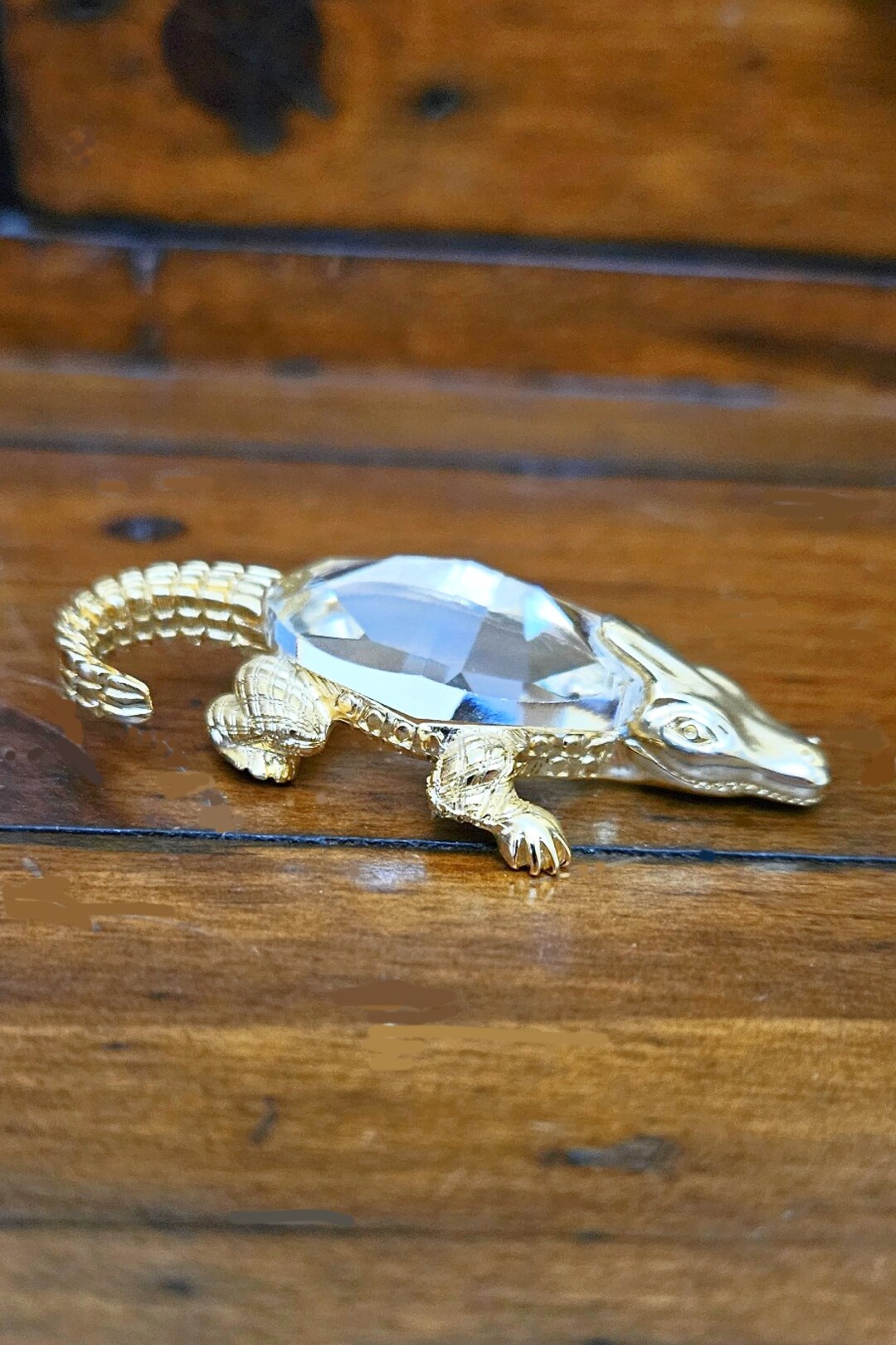 Vintage 1982 Swarovski Trimlite Figurine Series: Alligator, Crystal ...