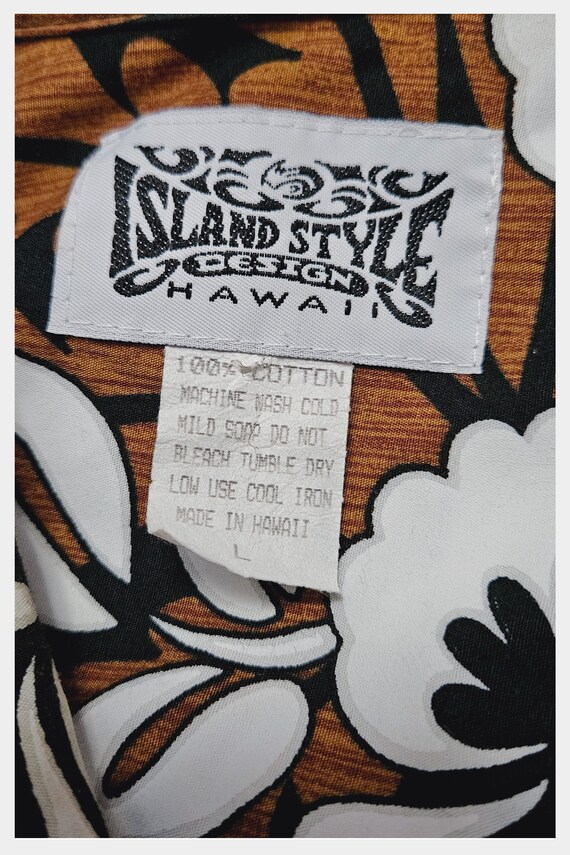 Vintage Island Style Design Real Hawaiian Shirt w Coc… - Gem