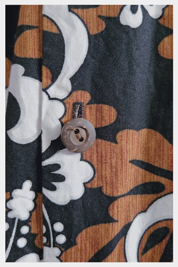 Vintage Island Style Design Real Hawaiian Shirt w Coc… - Gem