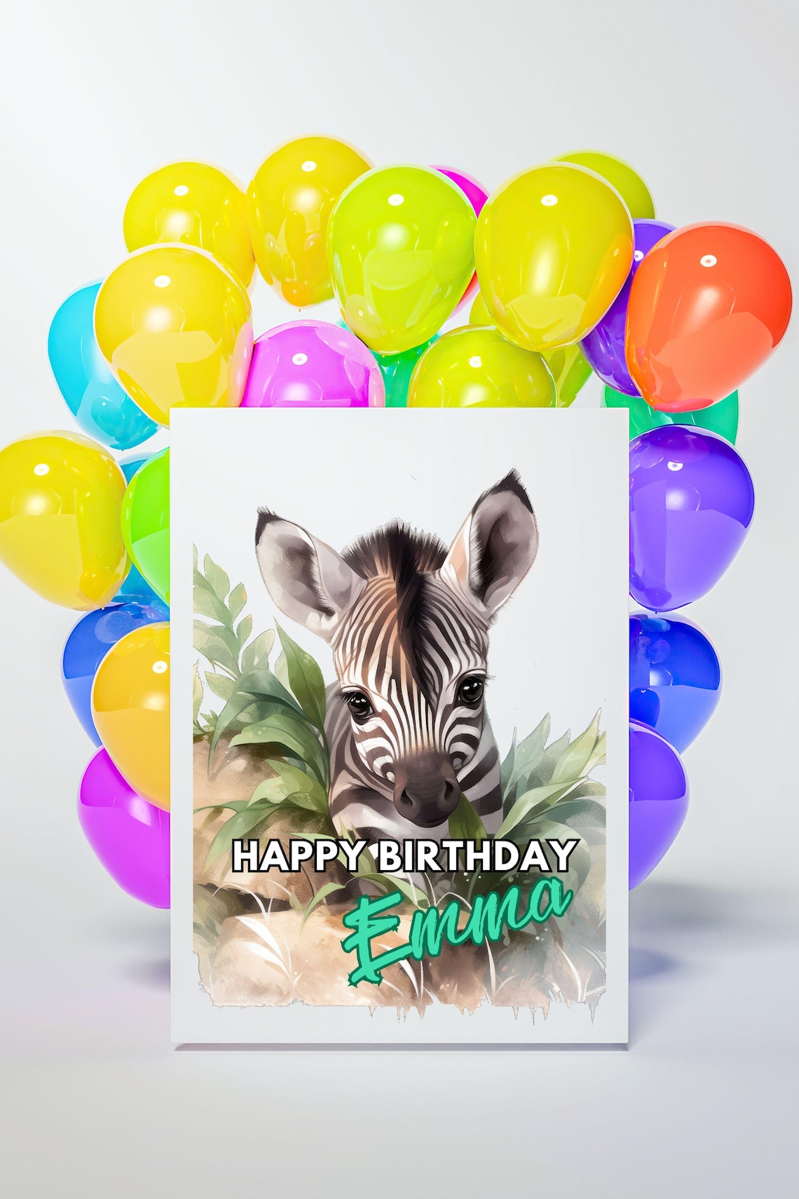 Personalized "happy Birthday Emma" Card, 5 X 7in Download and Print at ...