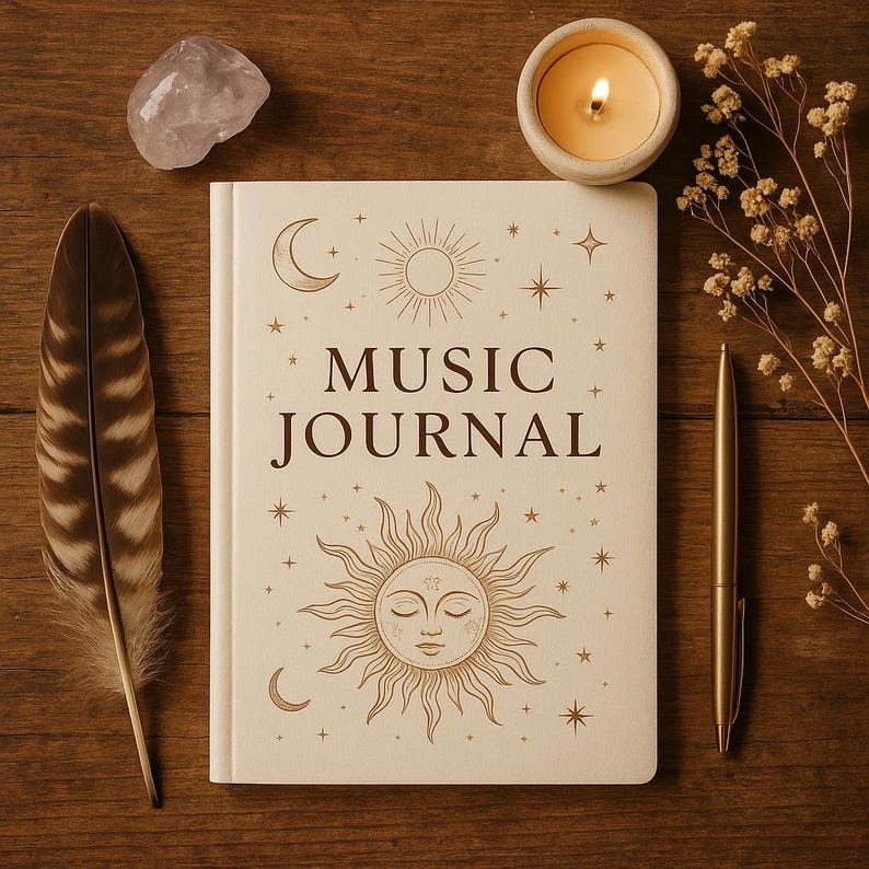 Printable Music Notebook for Musicians | Songwriting & Composition ...