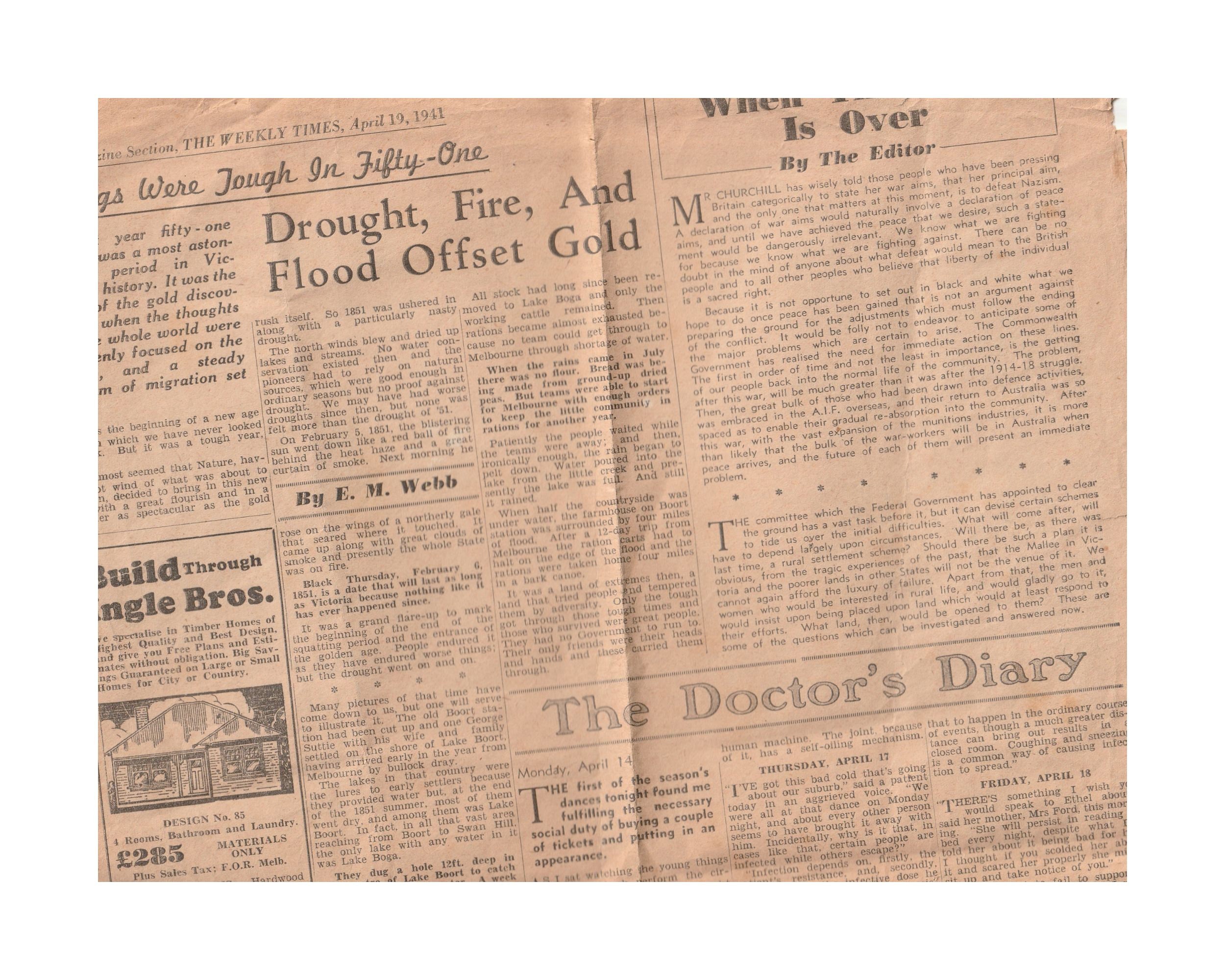 Old Newspaper Digital Papers, A4 and US Letter, Vintage Newsprint and ...