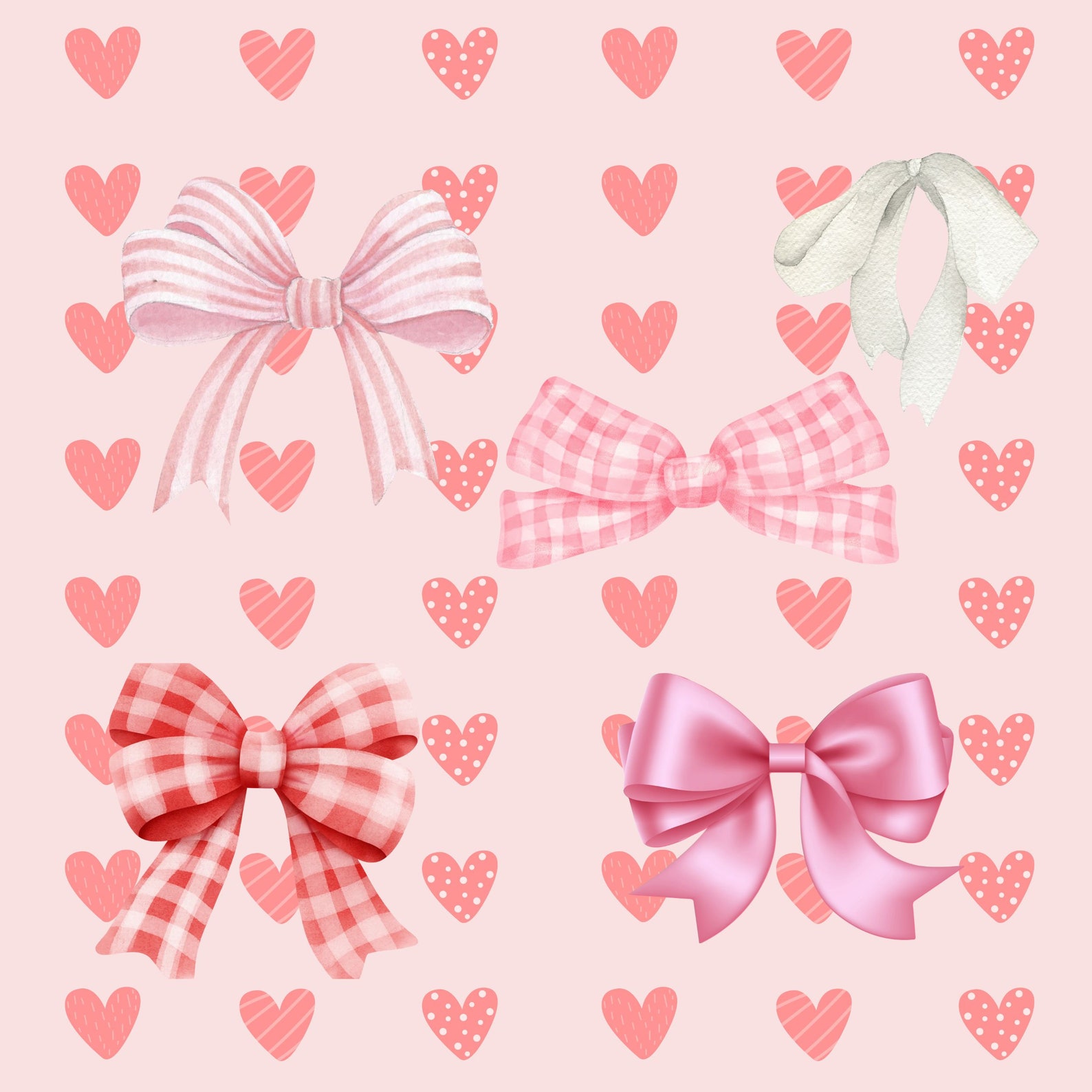 Wavy Pastel Colored Papers and Bows for Her Scrapbooking Kit for ...