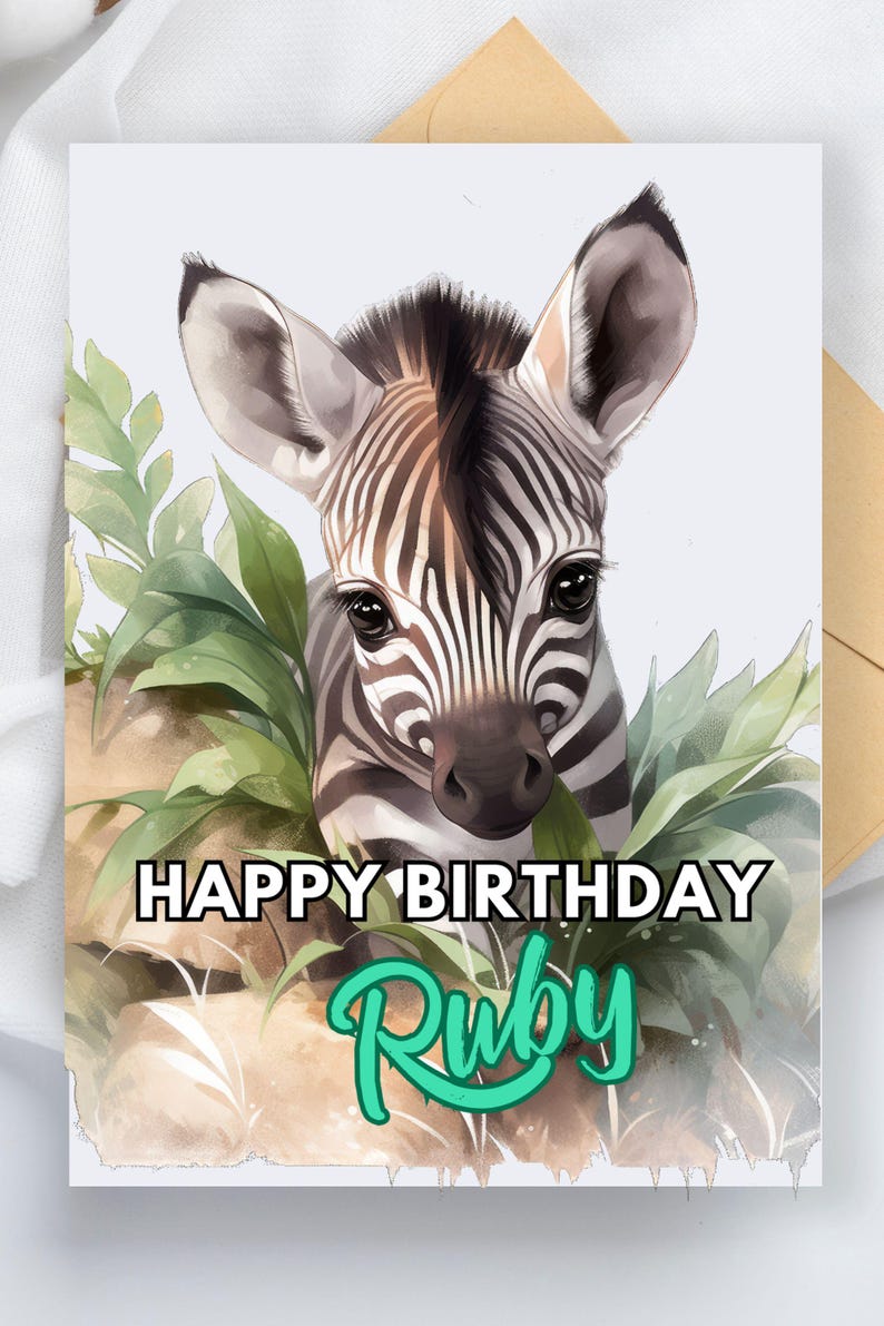 Personalized "happy Birthday Ruby" Card, 5 X 7in Download and Print at ...