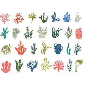 Whimsical Coral and Fish Paper Sculpture Set - Under the Sea Diorama ...