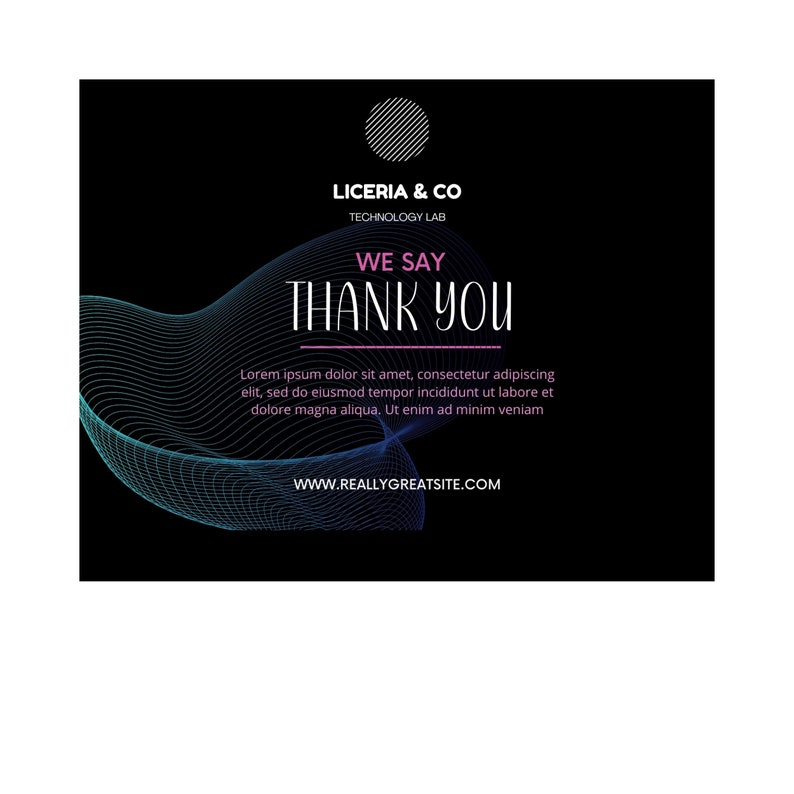 Thank You Cards and Postcards for Business, Digital Download, Easy ...