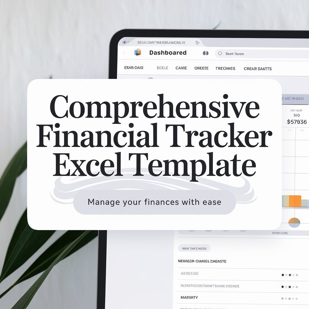 Comprehensive Financial Tracker Excel Template Budget, Expense, Income ...