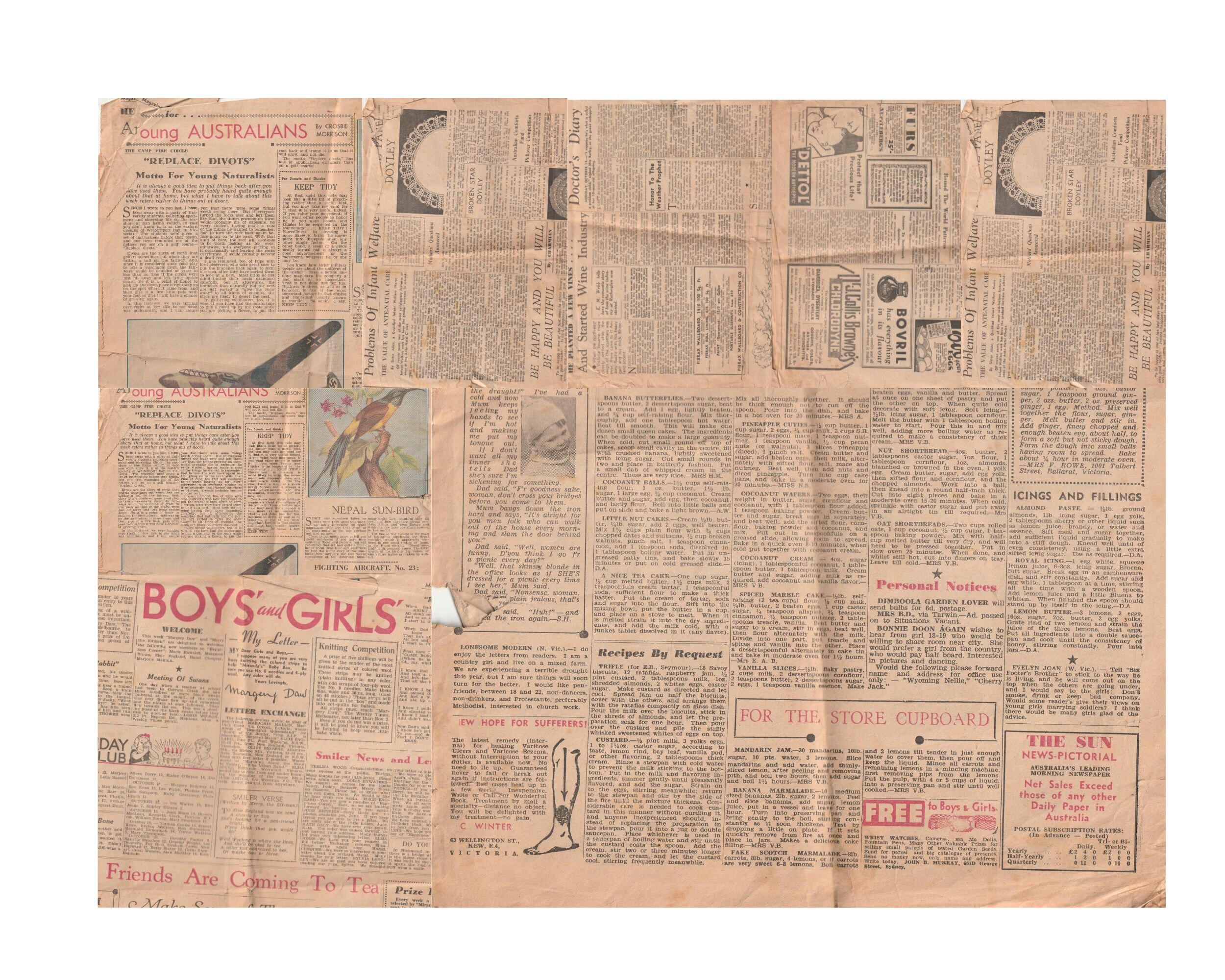 Old Newspaper Digital Papers, A4 and US Letter, Vintage Newsprint and ...