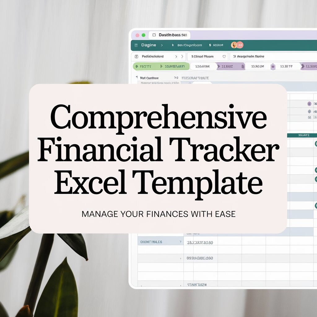 Comprehensive Financial Tracker Excel Template Budget, Expense, Income ...