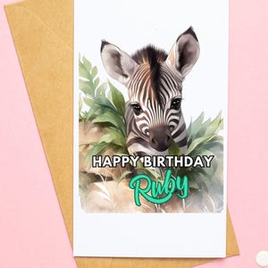 Personalized "happy Birthday Ruby" Card, 5 X 7in Download and Print at ...